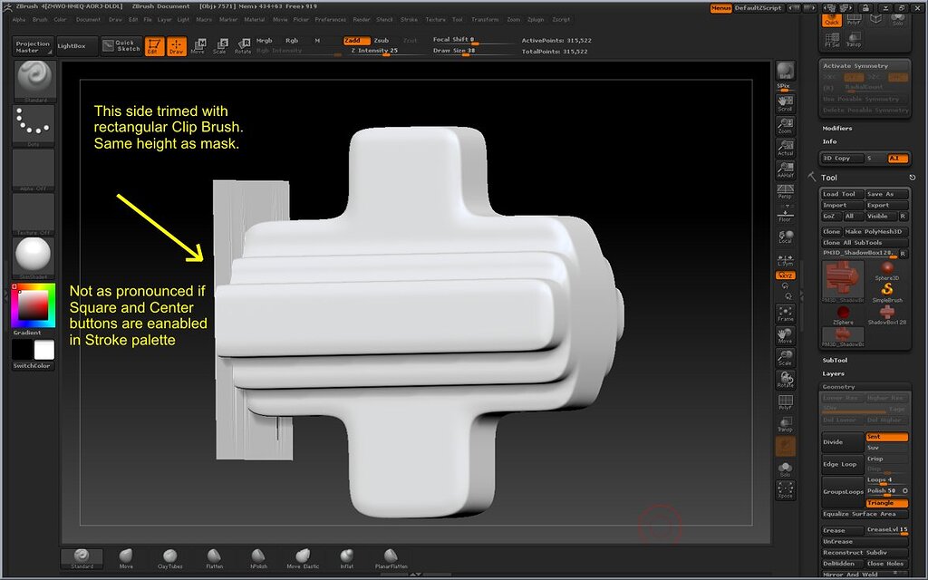 Clip Brushes problem. (resolved) - ZBrushCentral