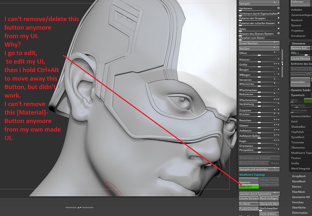 I can't remove Button anymore from my UI - ZBrushCentral
