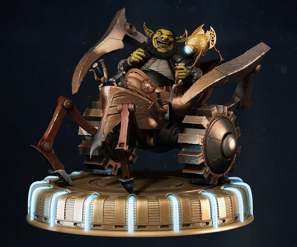 Daretti, Ingenious Iconoclast - Magic The Challenge - ZBrushCentral