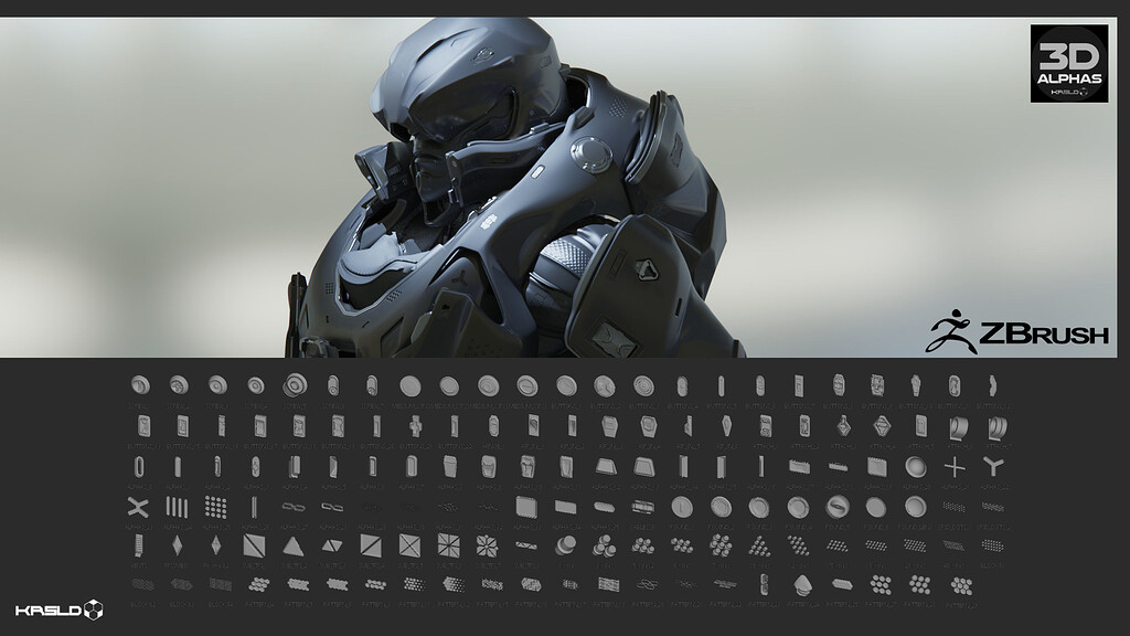 3D ALPHAS FOR HARDSURFACE in ZBRUSH - ZBrushCentral