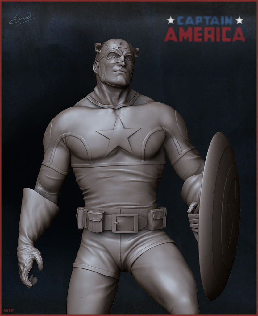 Captain America - ZBrushCentral