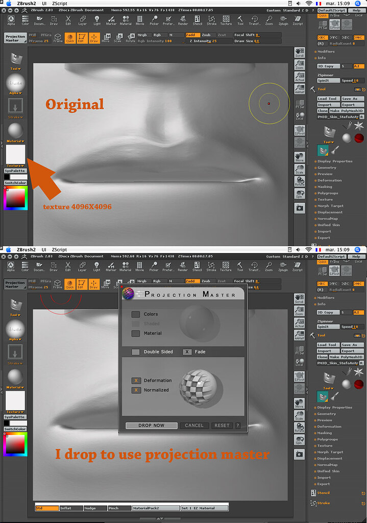 projection master going nut - ZBrushCentral