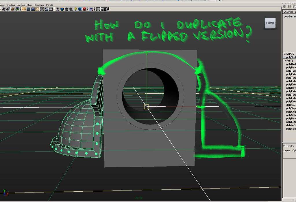 How To Flip Duplicate In Maya Zbrushcentral