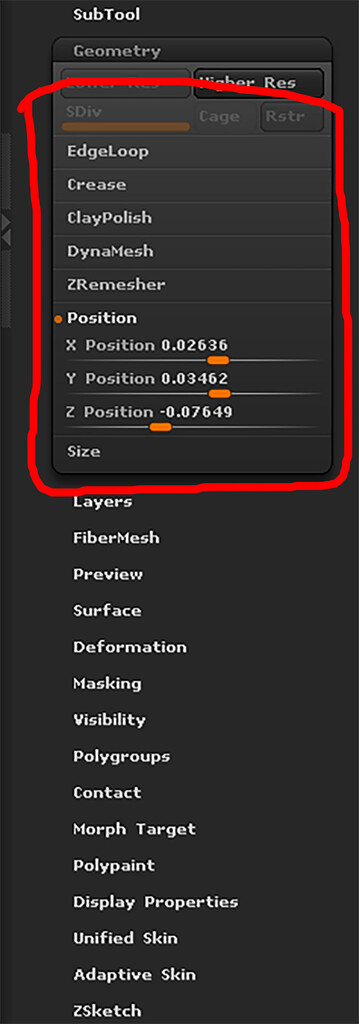 Missing "Modify Topology" menu - ZBrushCentral