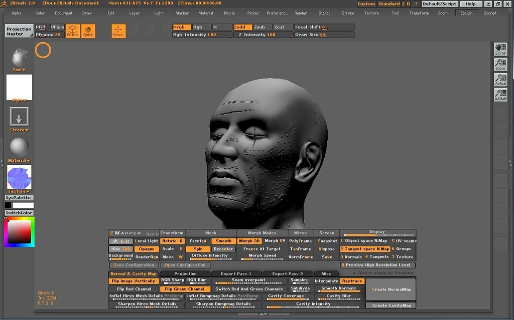 Need help with Normal mapping in ZB3.1 - ZBrushCentral