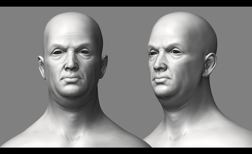 Male Bust - ZBrushCentral