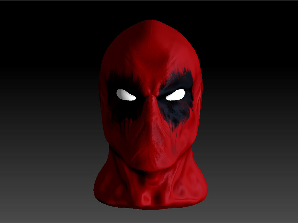 Deadpool Bust Sketch - ZBrushCentral