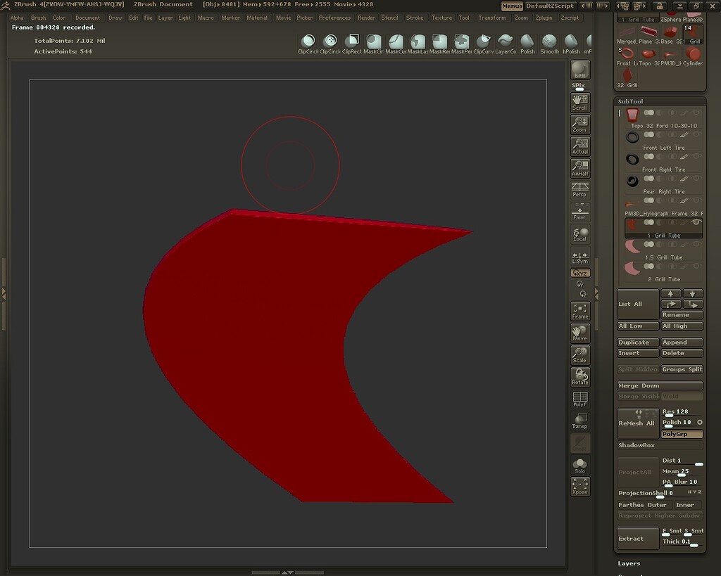 Clipping Curve Distortion - ZBrushCentral