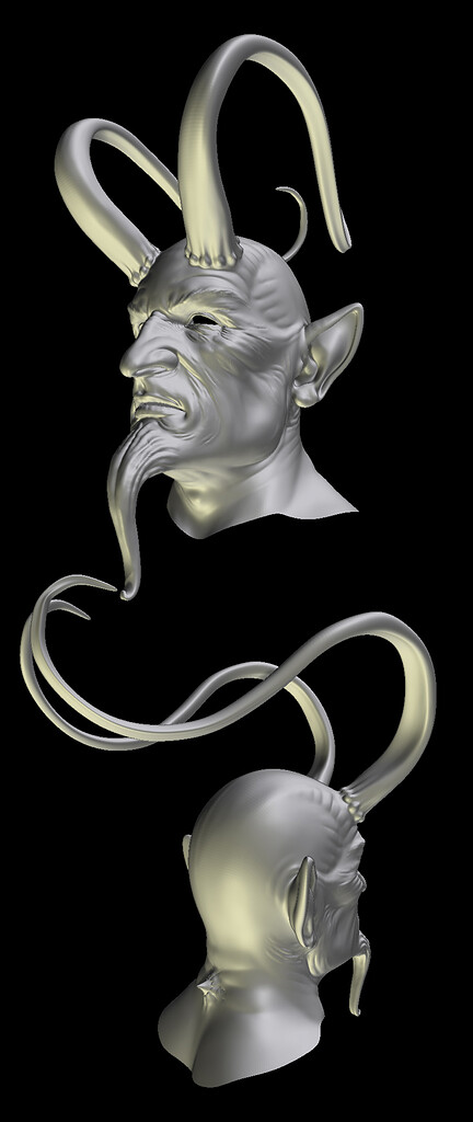 Devil Bust - ZBrushCentral
