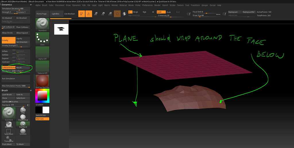 Dynamic Simulation - issue - ZBrushCentral