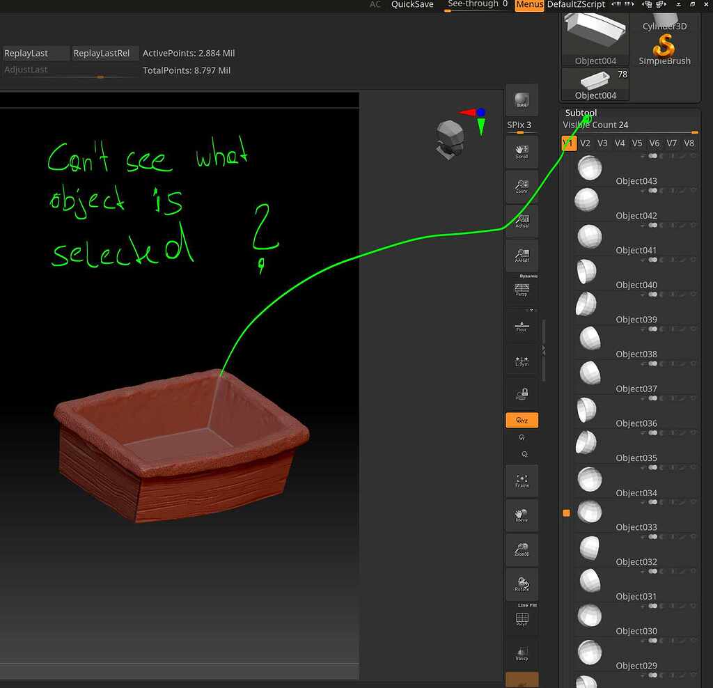 How To Highlight selected Subtool? - ZBrushCentral