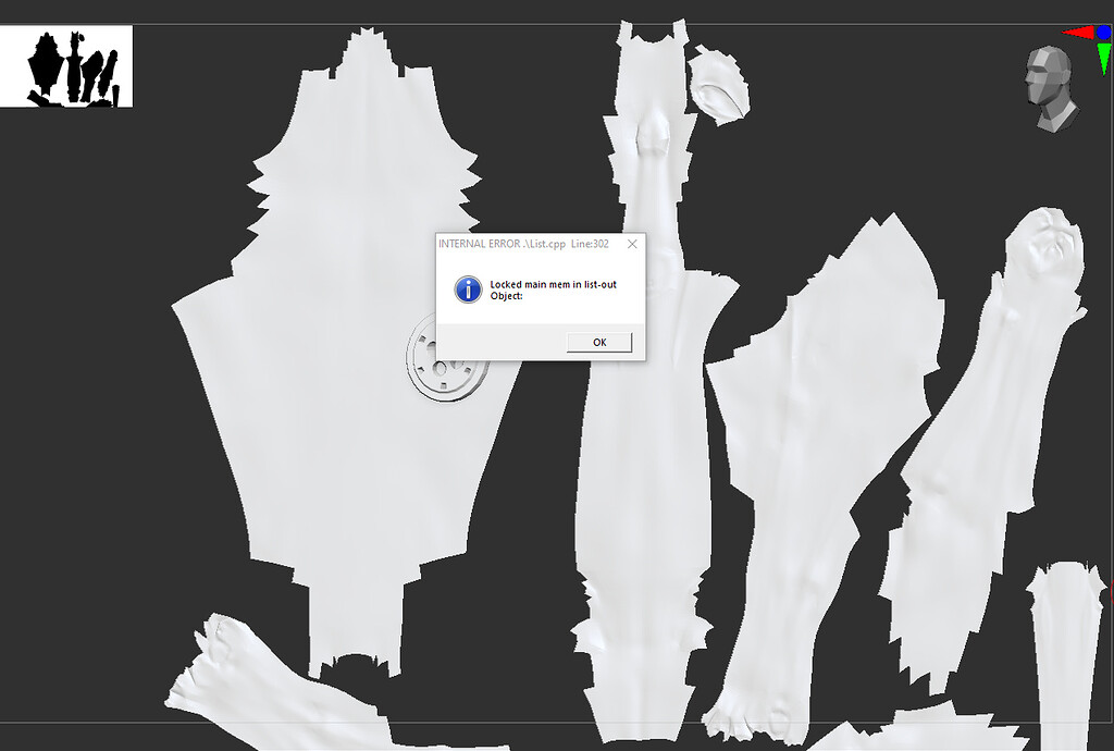 MORPH UV: Inserting a mesh during flat UV causes error - ZBrushCentral
