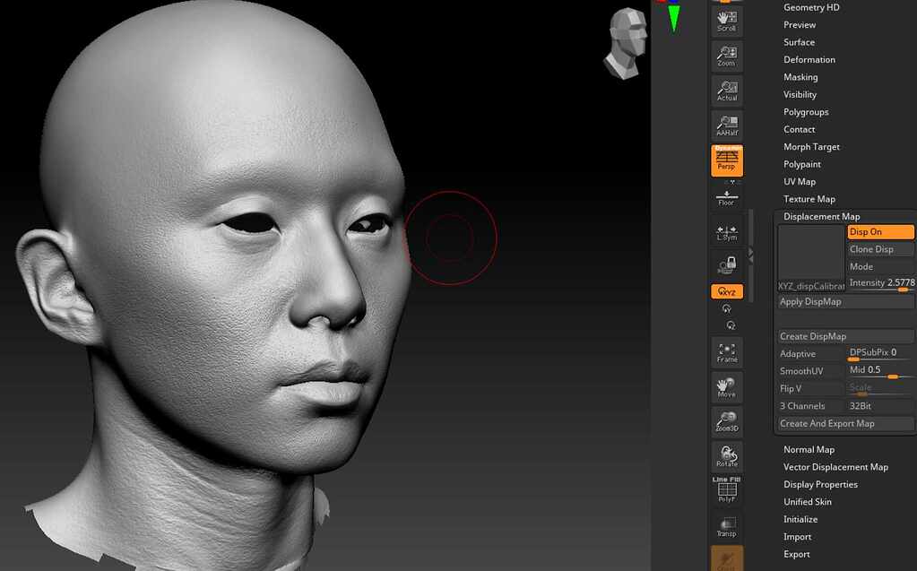 Enabling apply dismap breaks the modeling - #2 by Spyndel - ZBrushCentral