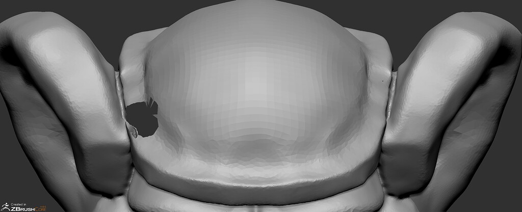 Weird hole developed in my model - ZBrushCentral