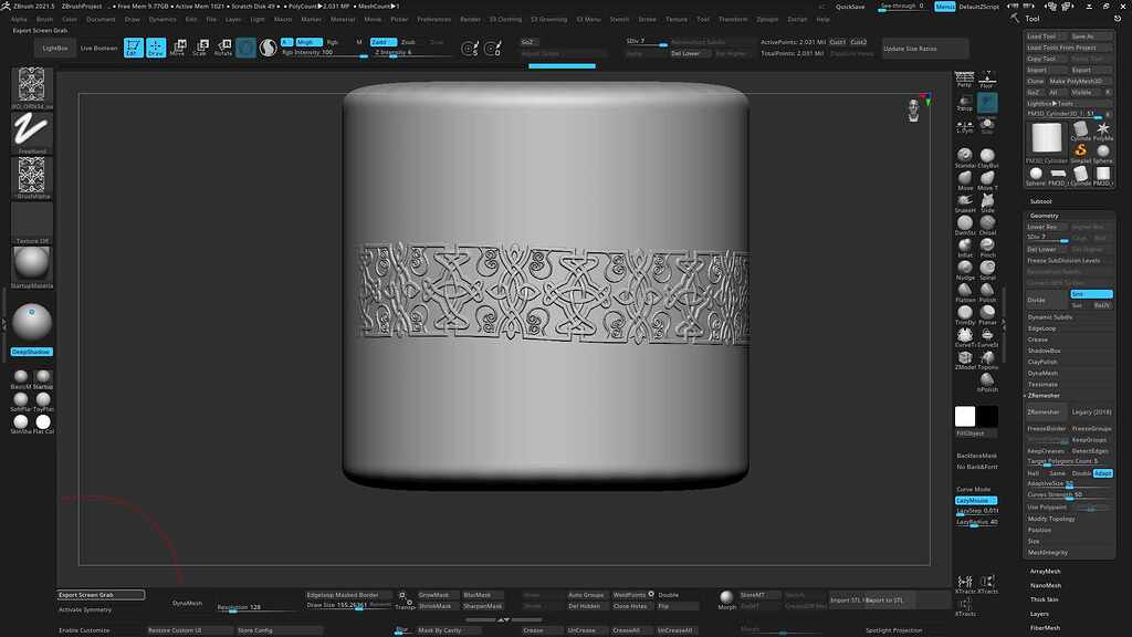Wraping alpha around model - ZBrushCentral