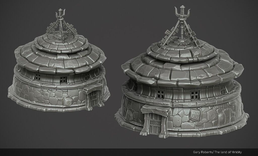 Stylized Mongol House - ZBrushCentral