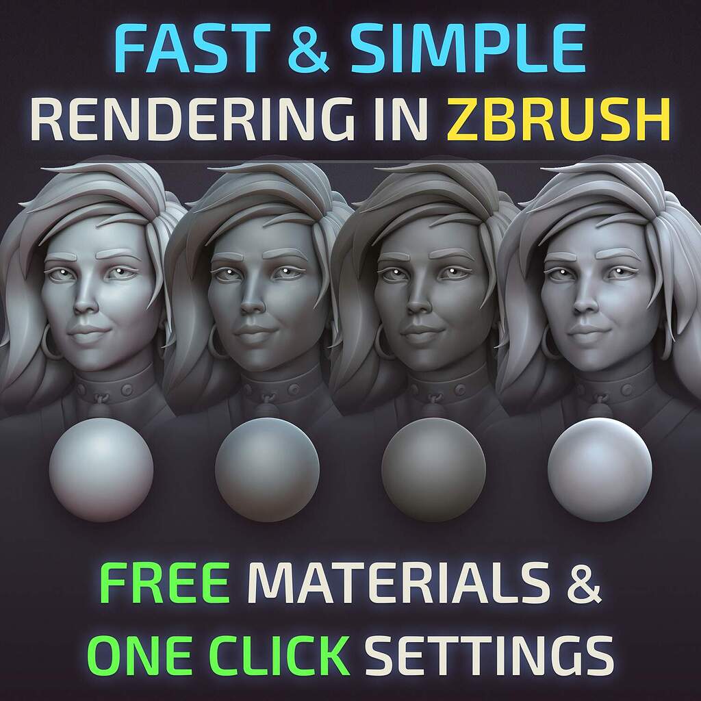 Rendering in ZBrush FREE MatCaps and presets - ZBrushCentral