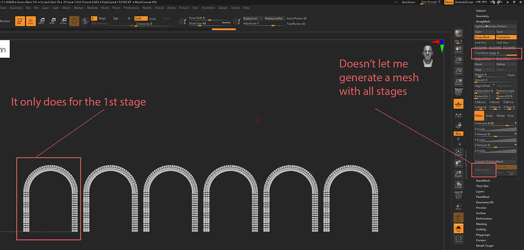 Is This An ArrayMesh Glitch When Working With Multiple Stages