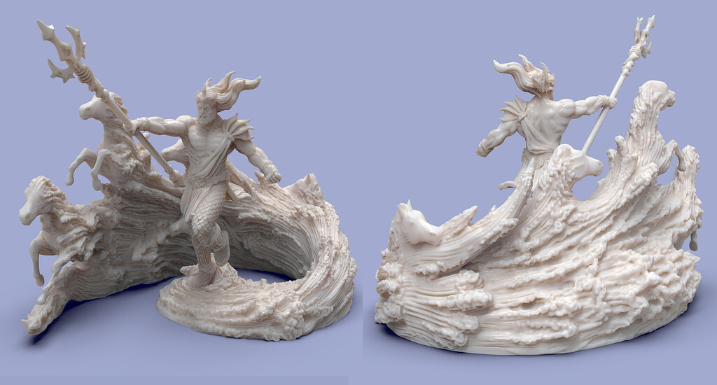 Mini Poseidon - ZBrushCentral