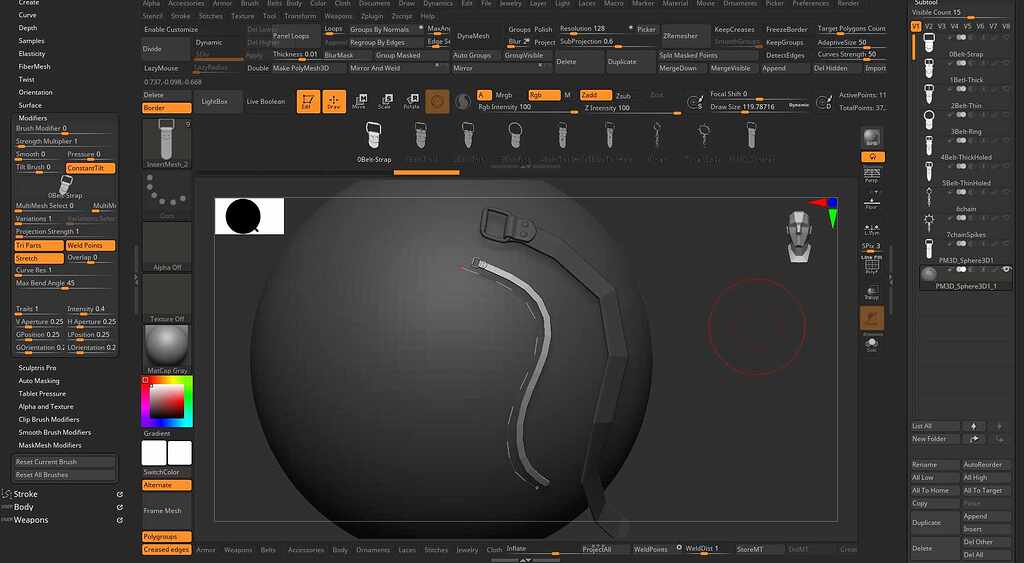 Curve Brush Bend Problem - - ZBrushCentral