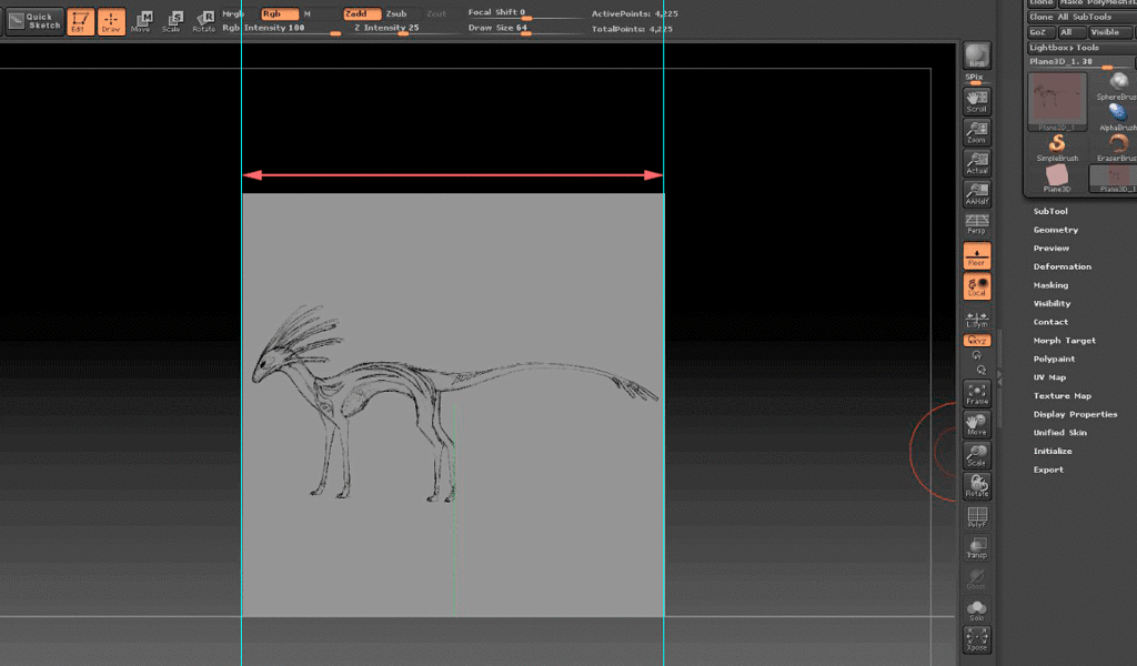 Rotate Image Plane Y Distortion in Z - ZBrushCentral