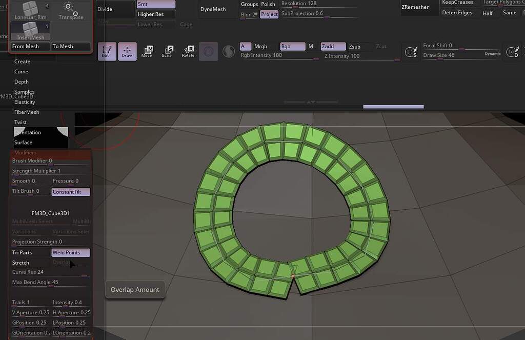Curve Modifier Weld Start And End Zbrushcentral