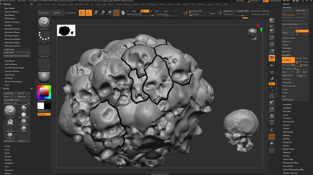 "Polygroupit by paint" making border its own polygroup, what am i doing wrong? - ZBrushCentral