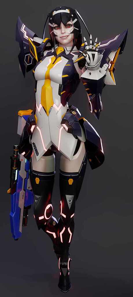 Risa - PSO2 fanart - ZBrushCentral