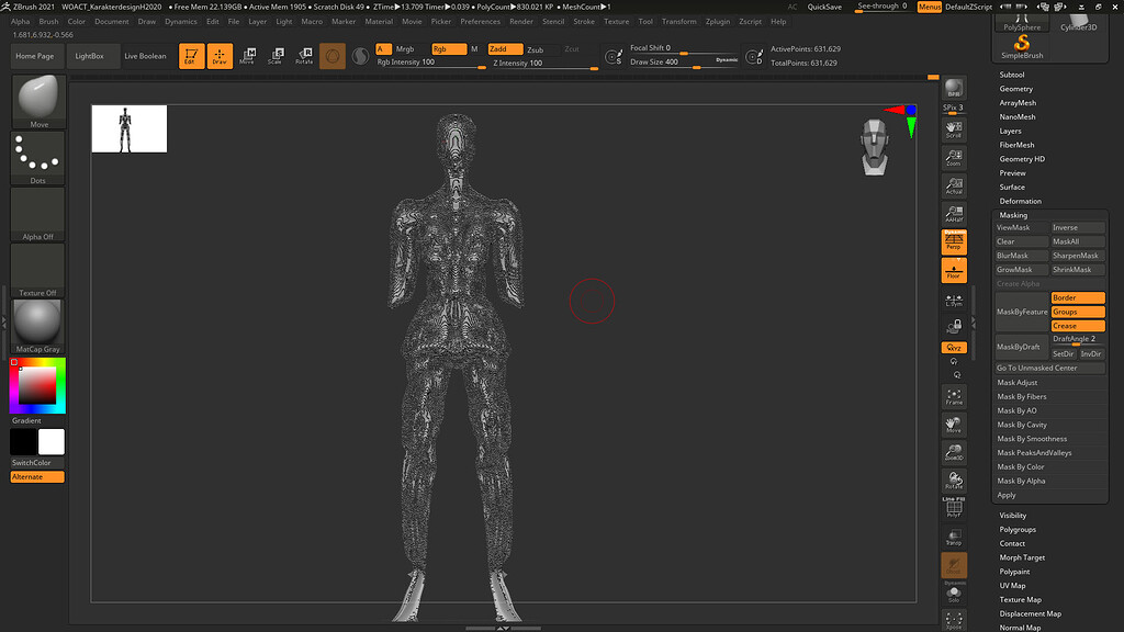 Dynamesh seethrough no volume - #3 by Siv_Oppeboen - ZBrushCentral