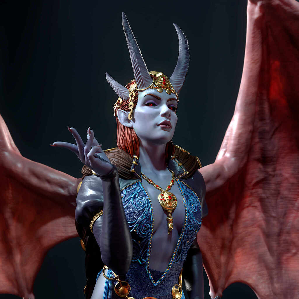 Baldurs Gate 3 - Mizora Fan Art - ZBrushCentral Baldurs Gate 3 - Mizora Fan Art - ZBrushCentral