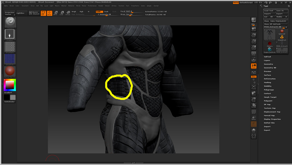 Need help with making crysis styled octagon skin - ZBrushCentral