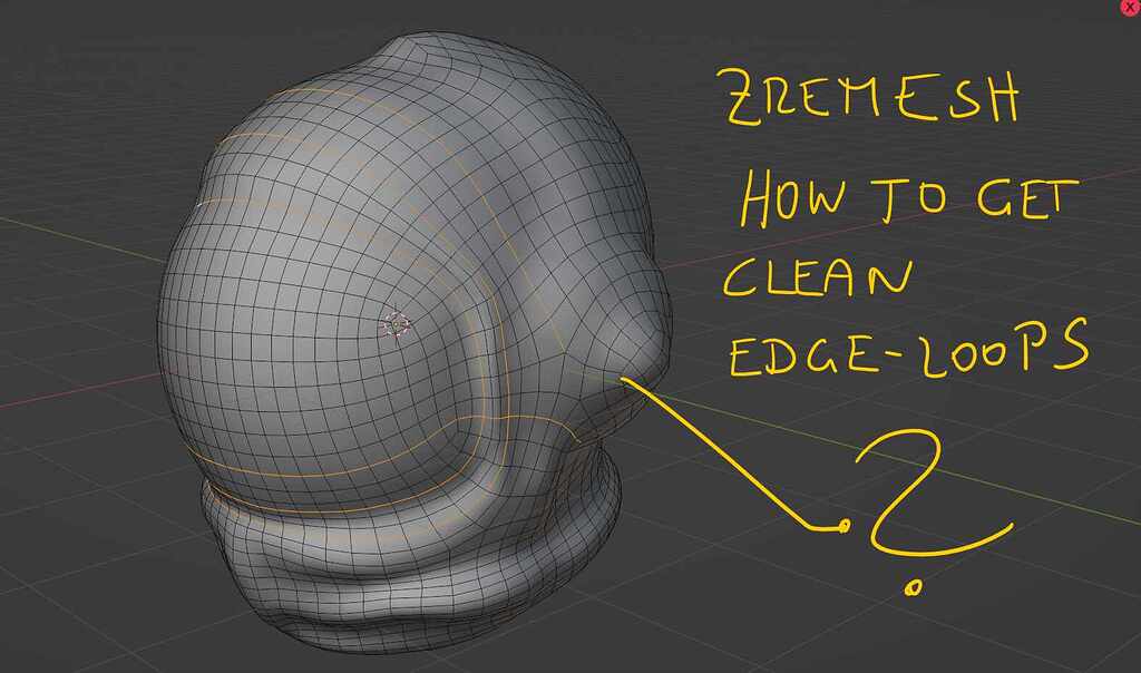 Zremesh: Edge Loops? - ZBrushCentral