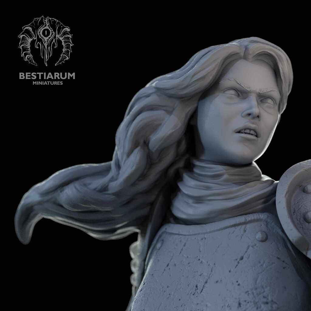 Disgraced Knight Bestiarum Miniatures ZBrushCentral