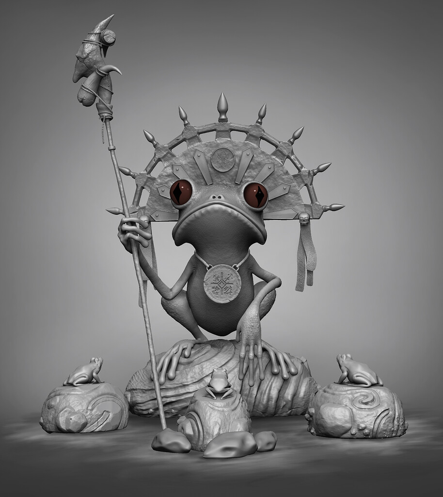 Frog sculpture! - ZBrushCentral