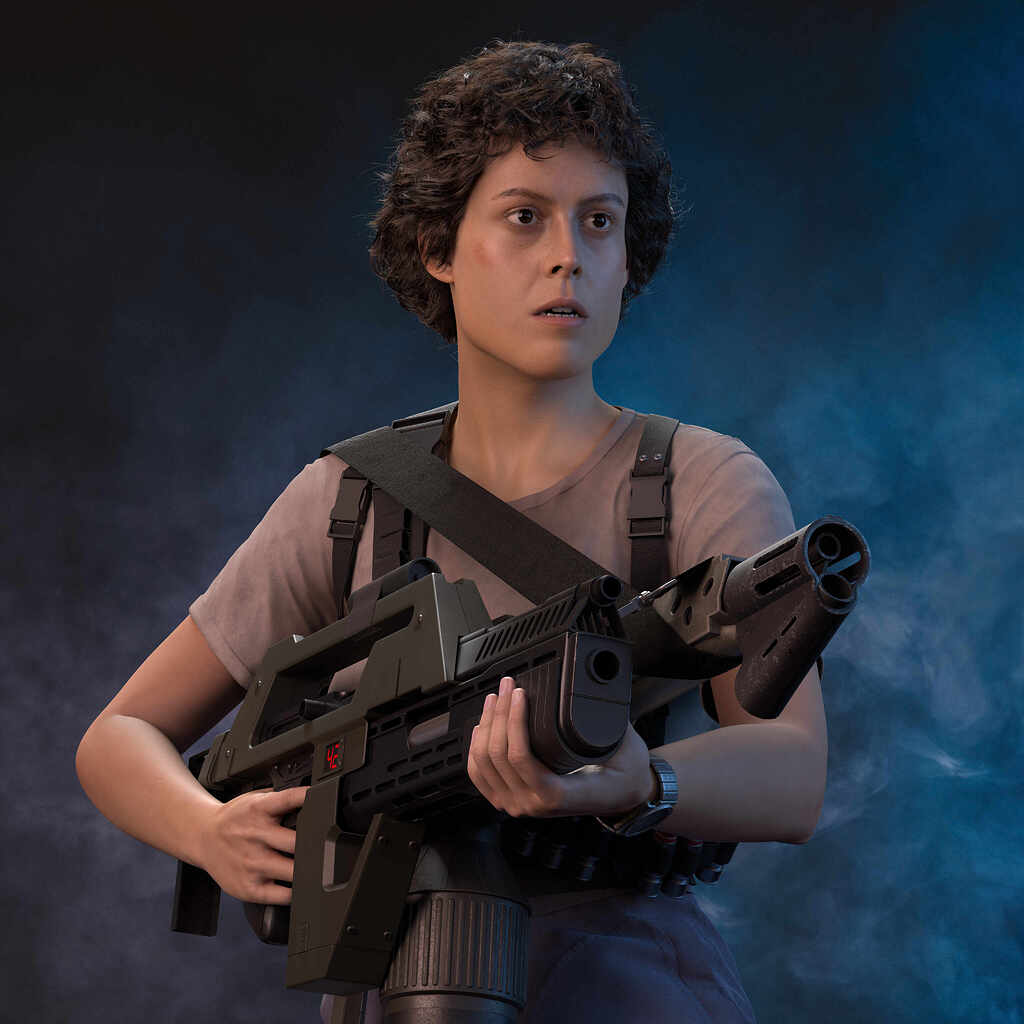 Ellen Ripley Aliens Zbrushcentral