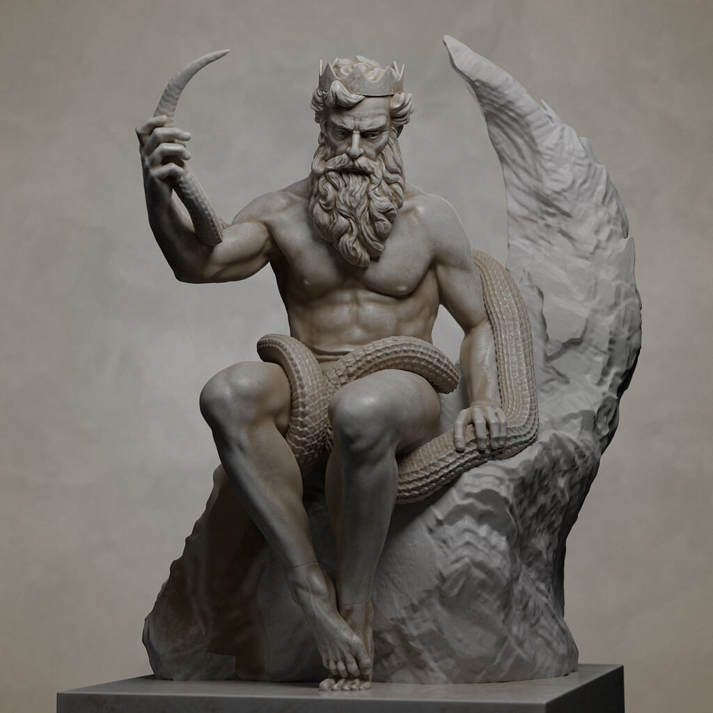 Minos, The Infernal Judge - Divine Comedy - ZBrushCentral