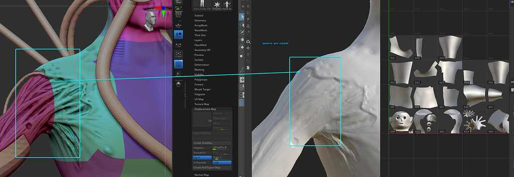 How to fix UVs seams when exporting displ maps - ZBrushCentral