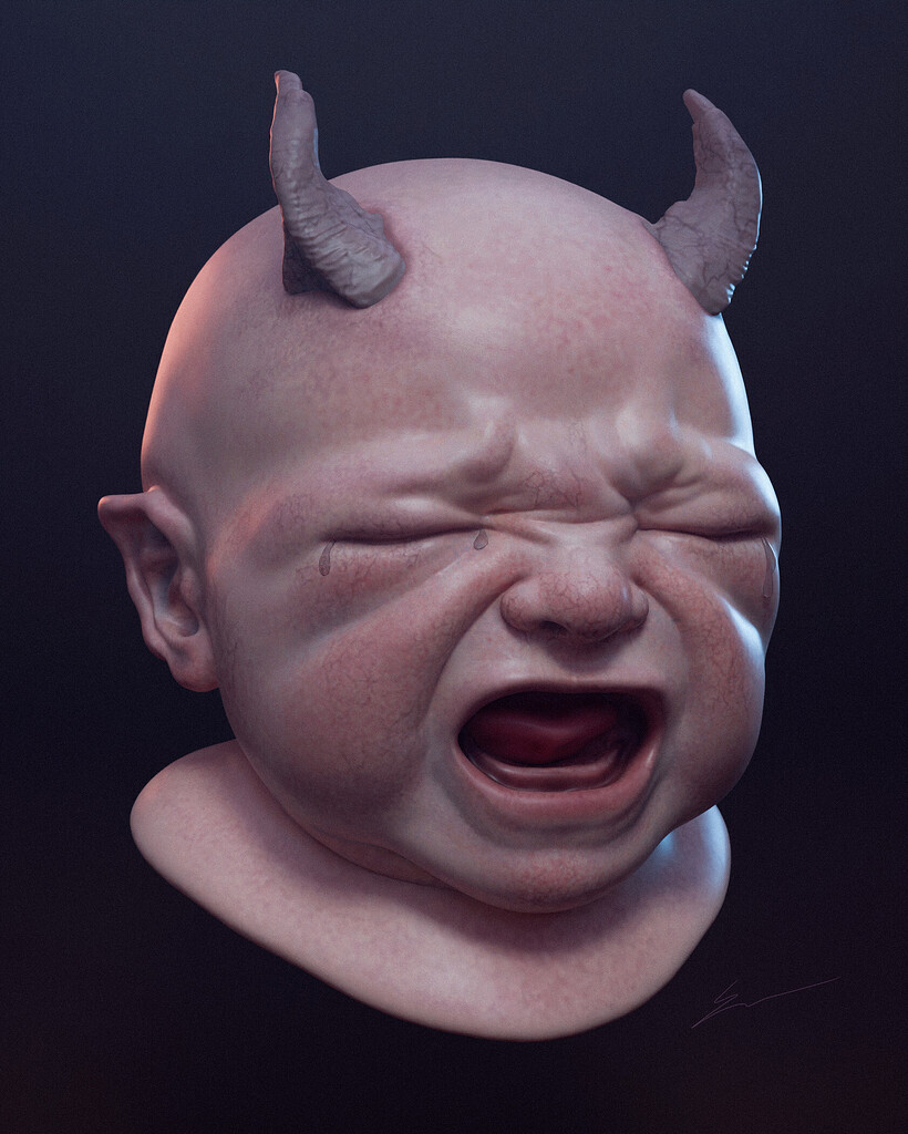 Baby demon - ZBrushCentral