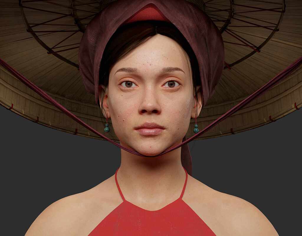 Realistic Female Asia Character - ZBrushCentral