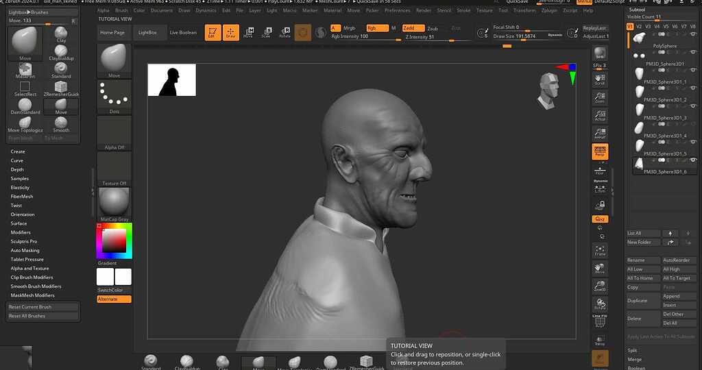 Old man - ZBrushCentral