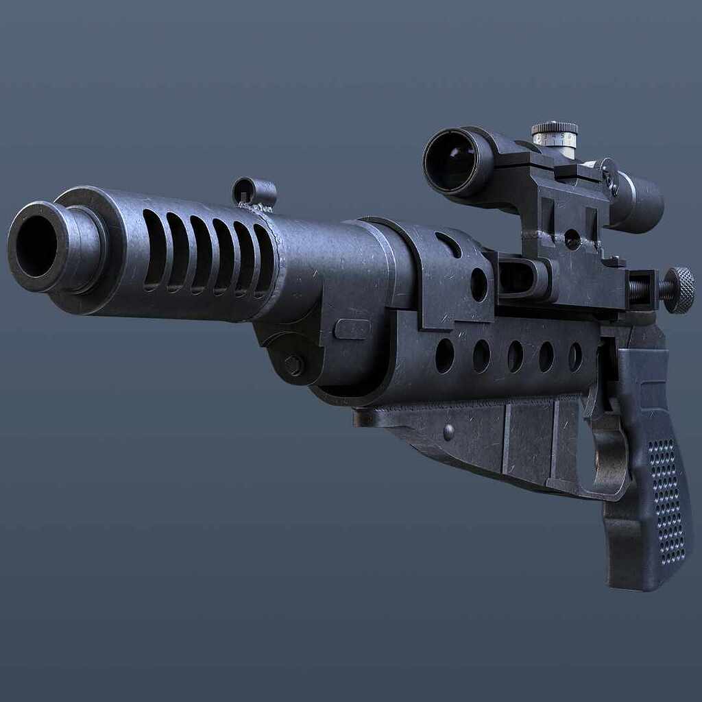 Modified Mosin Nagant Obrez - Star wars style - ZBrushCentral