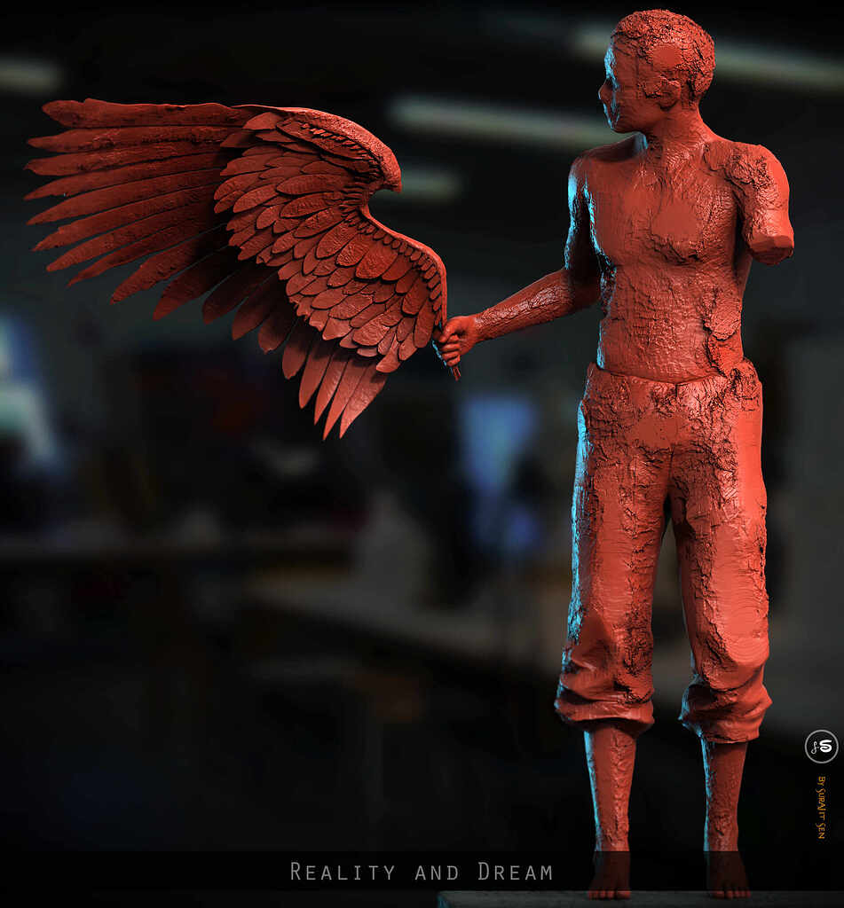 "Reality and Dream" – Contemporary Digital Sculpture by Surajit Sen - ZBrushCentral