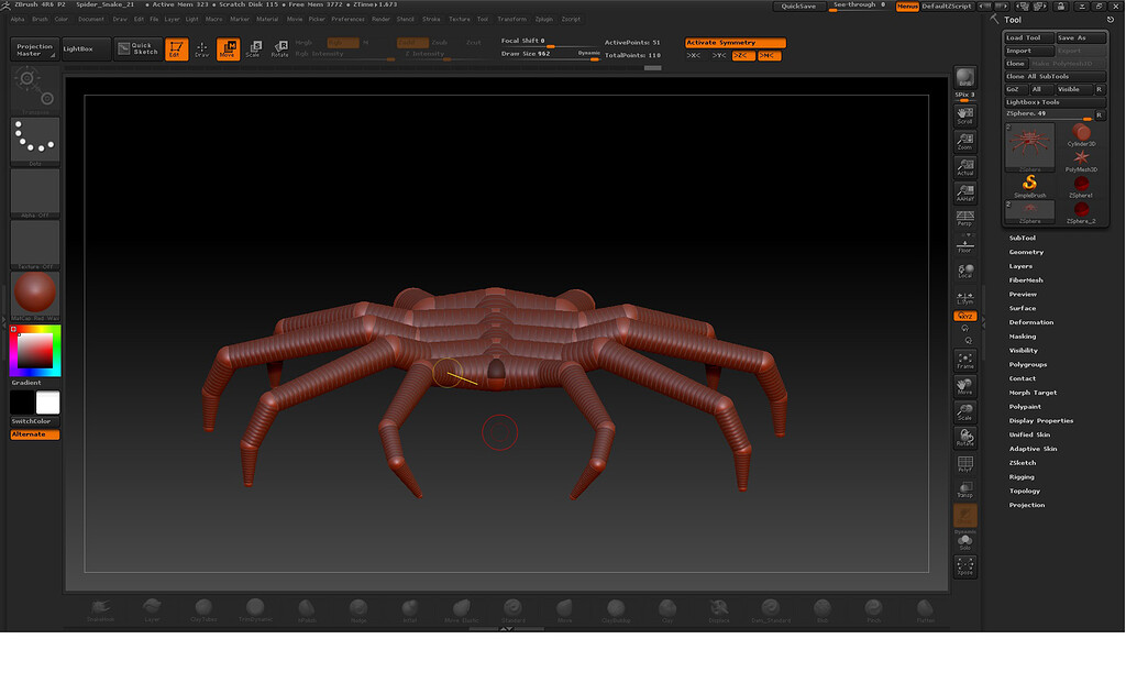 ZSphere issues - ZBrushCentral
