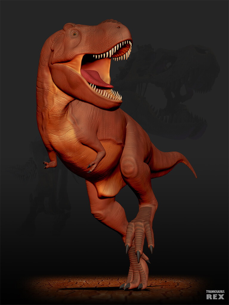 Trex + Rapid Prototype Model - ZBrushCentral