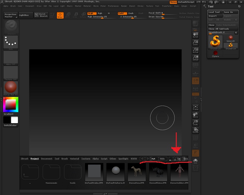 Lightbox overlapping buttons - ZBrushCentral