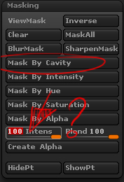 Cavity Masking problems. - ZBrushCentral