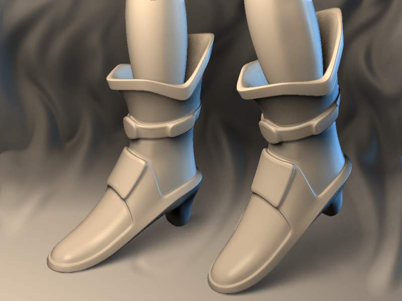 Boots (WIP) (Update #5, Post #24, 1/16/06) - ZBrushCentral