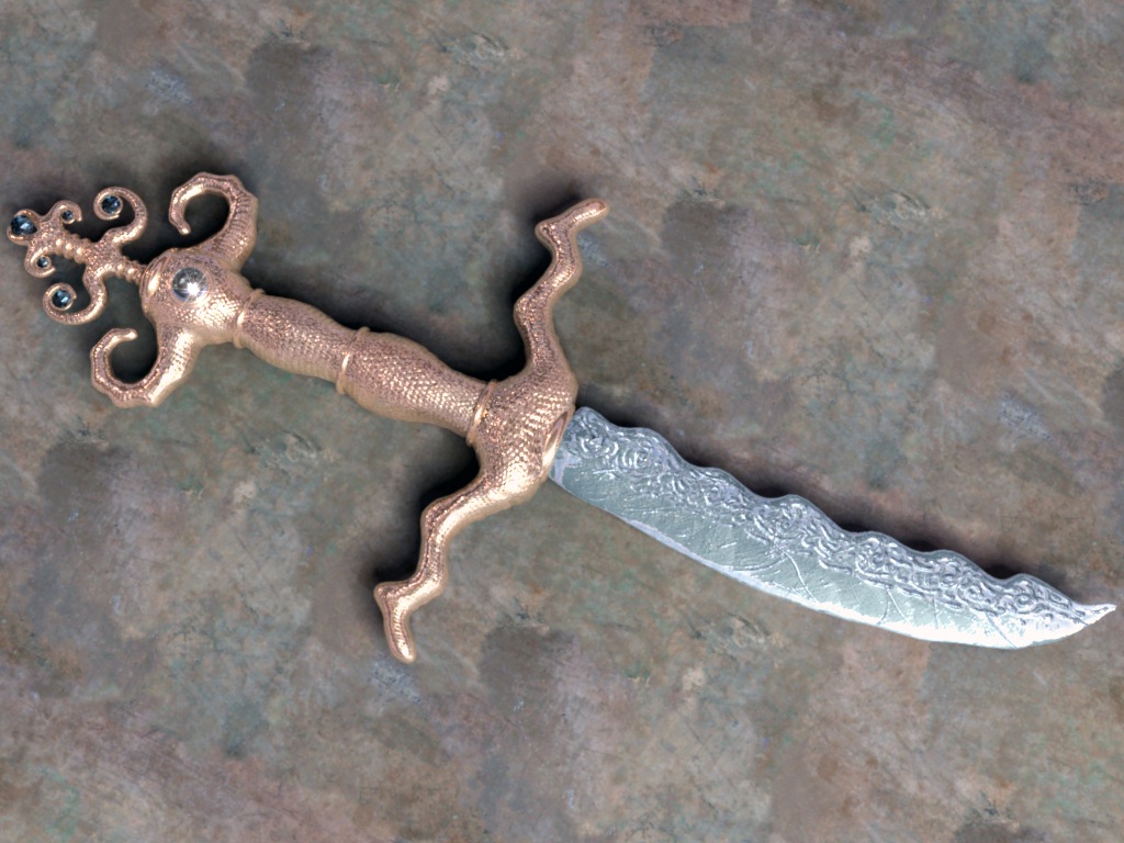 A dagger (WIP) - ZBrushCentral