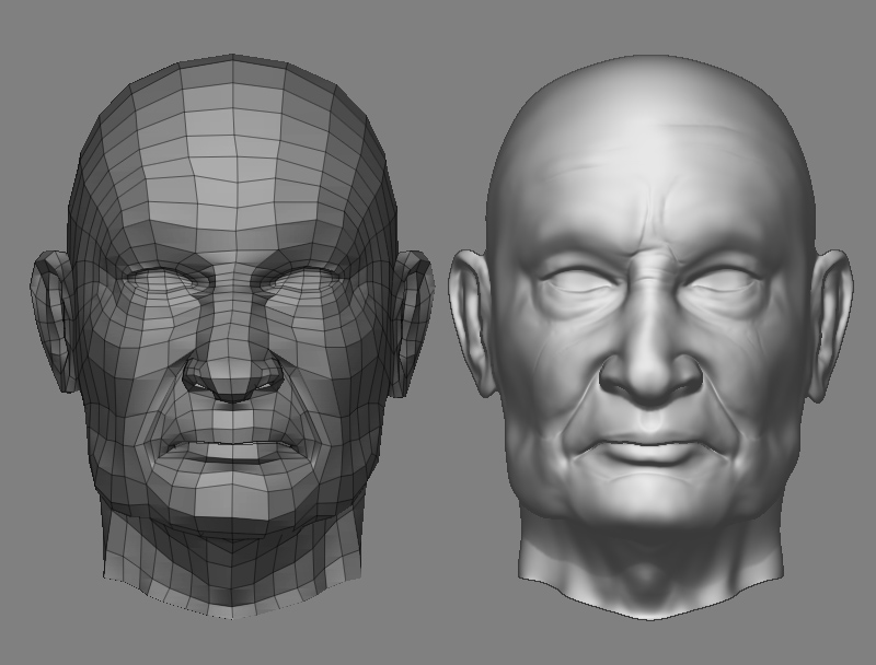 1st post WIP old man head - ZBrushCentral