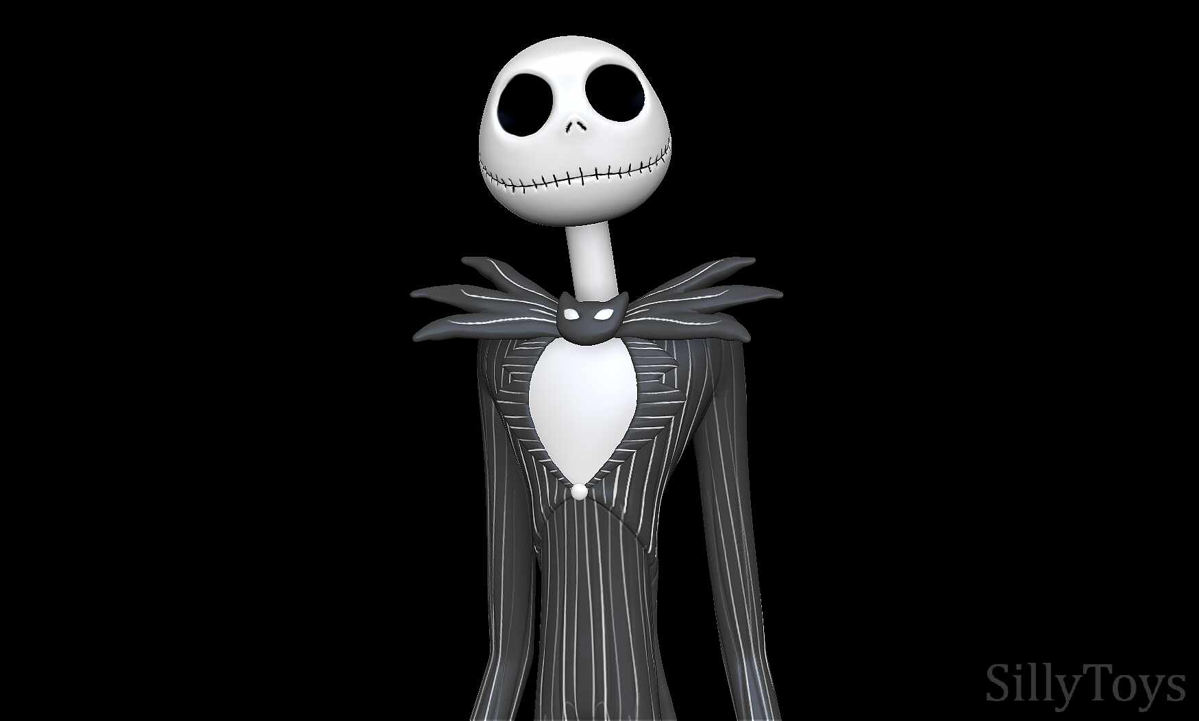 how to draw jack skellington full body